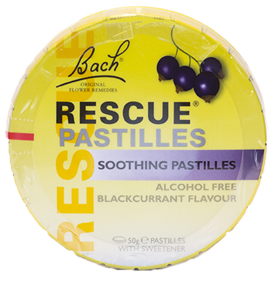 Buy Bach Rescue Pastilles Tin - Blackcurrent Online | Faithful to Nature