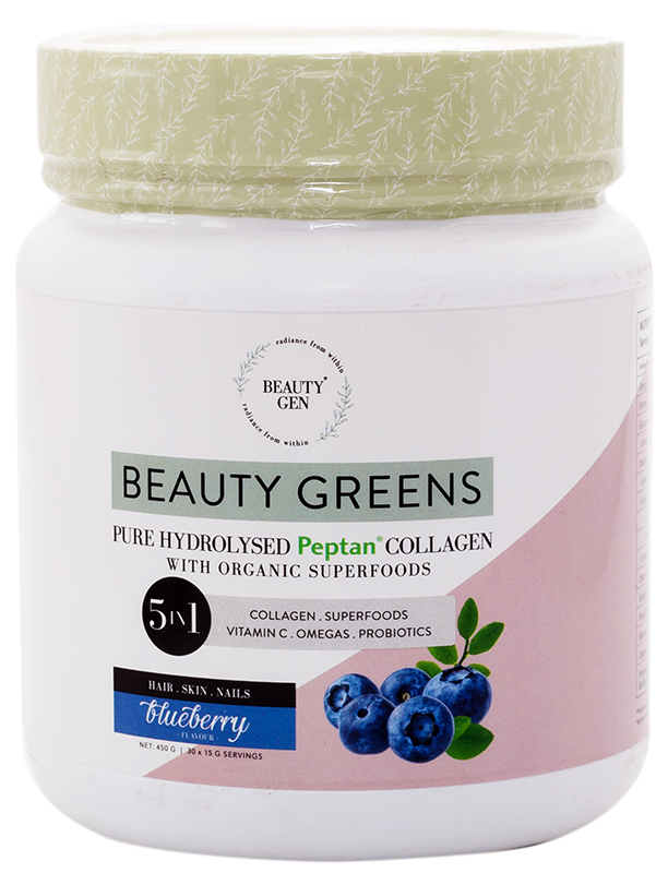 Buy Beauty Gen Blueberry 5-in-1 Collagen Supplement - Tub Online ...