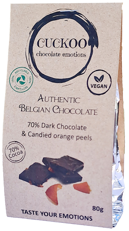 Buy Cuckoo - 70% Dark Chocolate With Candied Orange Peel Online ...