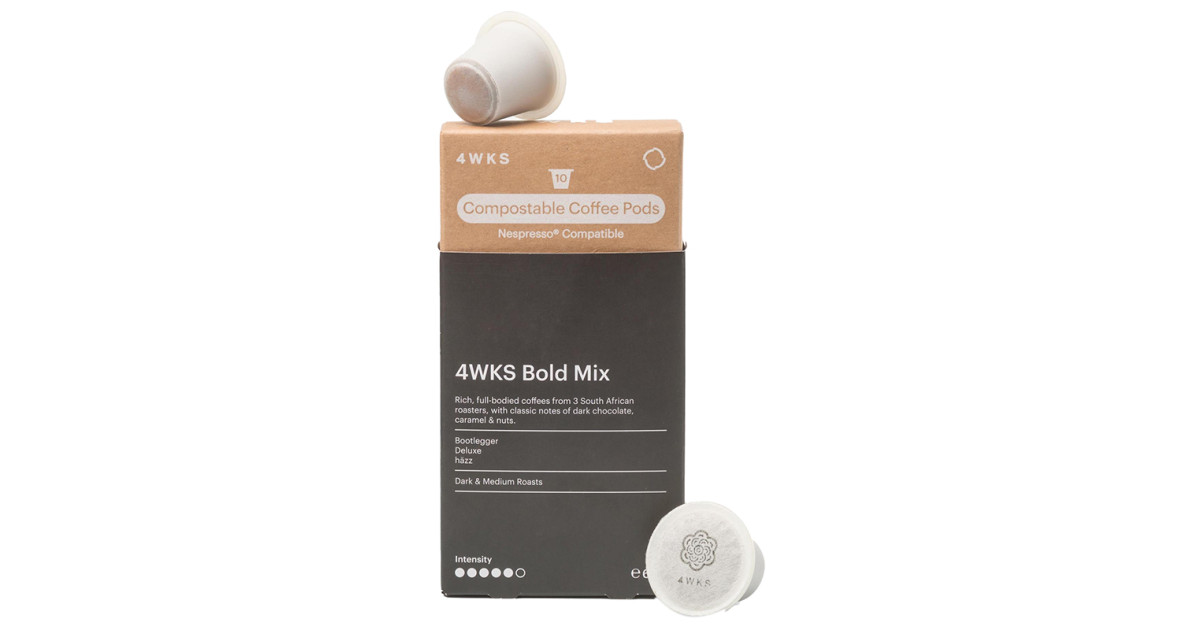 Buy 4WKS Compostable Coffee Pods - Bold Mix Online | Faithful to Nature