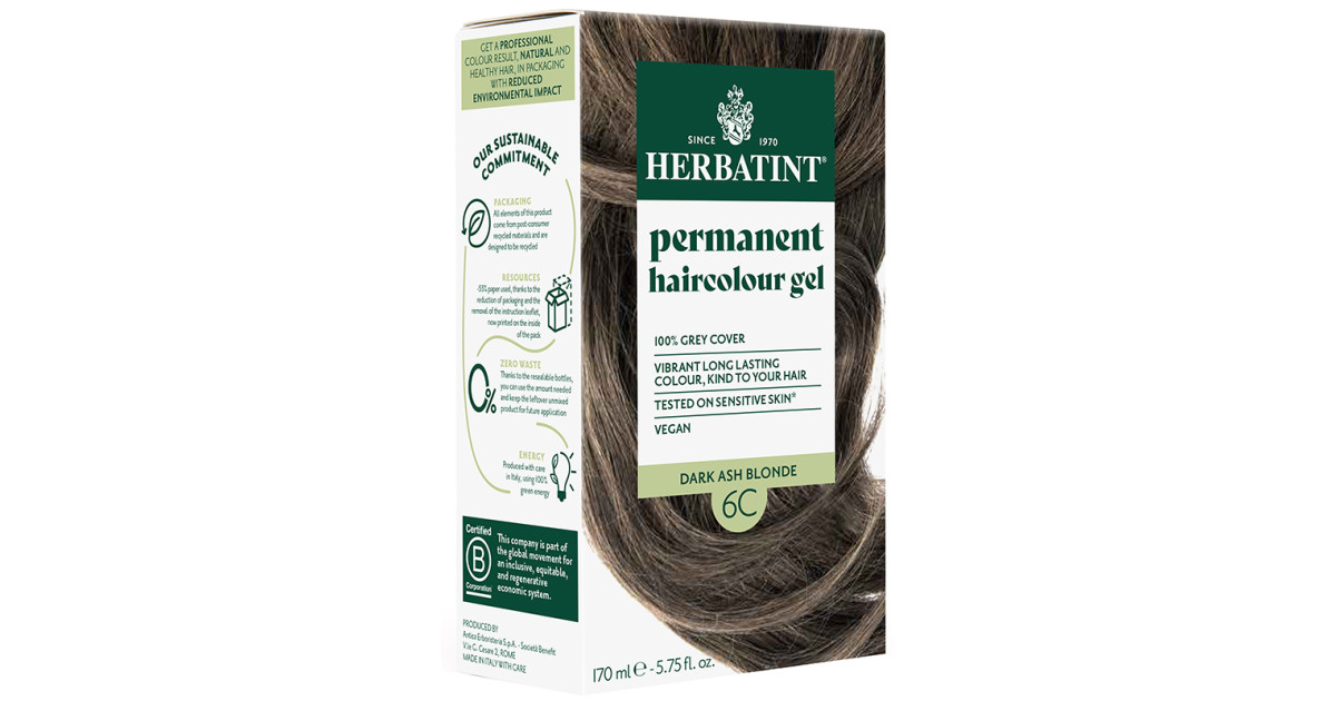 Buy Herbatint Hair Colours - 6C Dark Ash Blonde Online | Faithful to Nature
