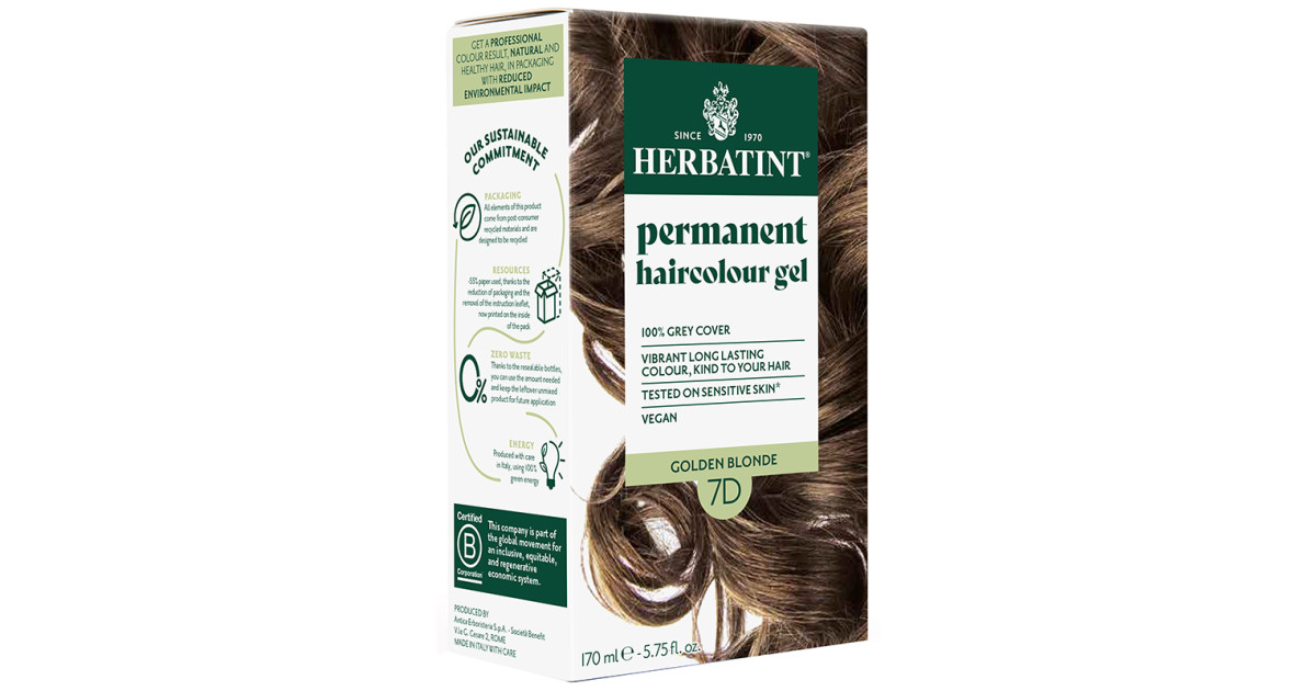 Buy Herbatint Hair Colours - 7D Golden Blonde Online | Faithful to Nature