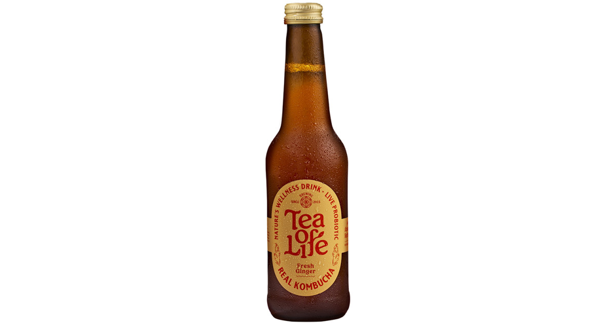 Buy Tea of Life Ginger Kombucha 340ml Online | Faithful to Nature
