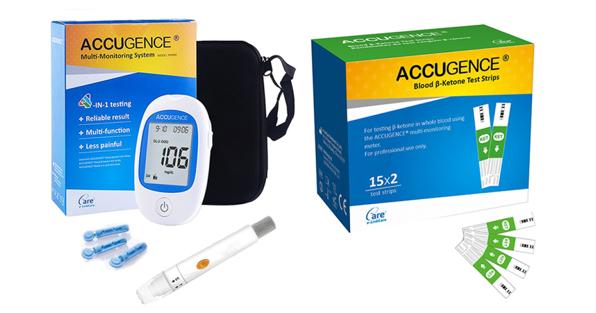 Buy Accugence - Blood Ketone Meter Starter Kit with 30 x Beta-Ketone ...