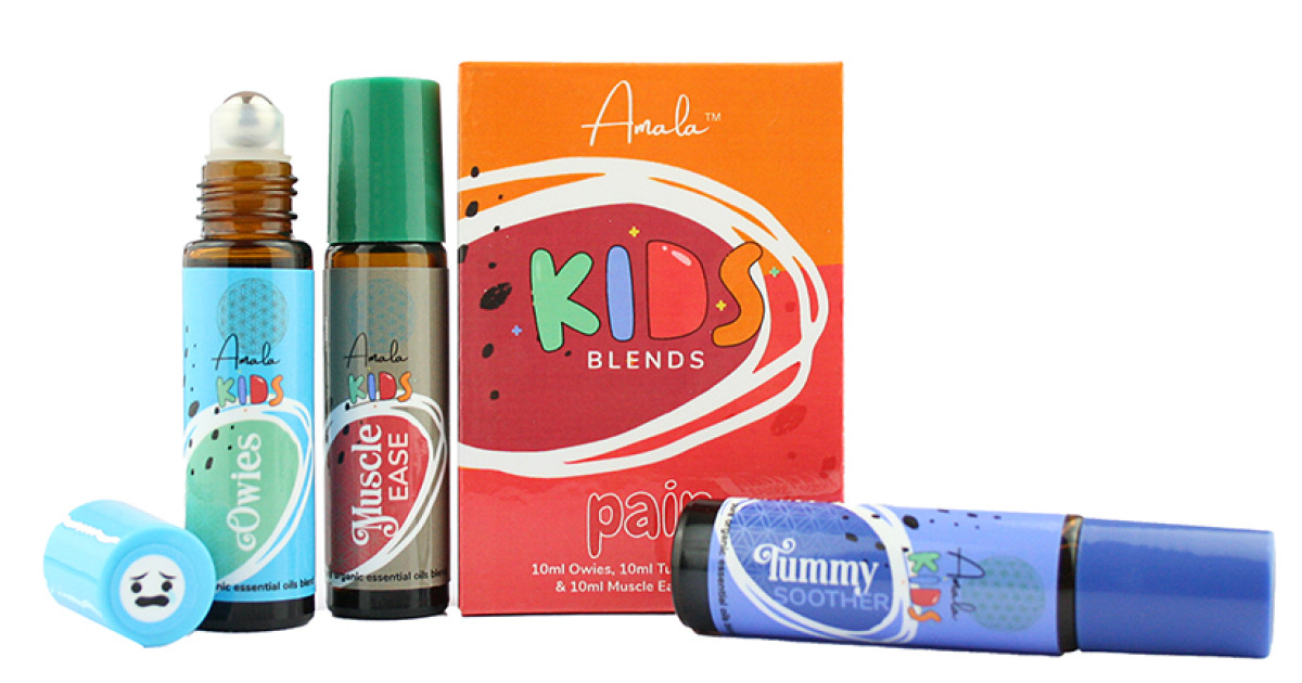 Buy Amala Kids Essential Oil Rollers Pain Box - Pain, Inflammation ...