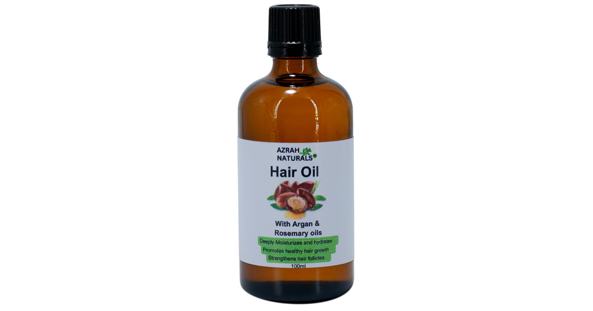 Buy Azrah Naturals Argan and Rosemary Hair Oil Online | Faithful to Nature
