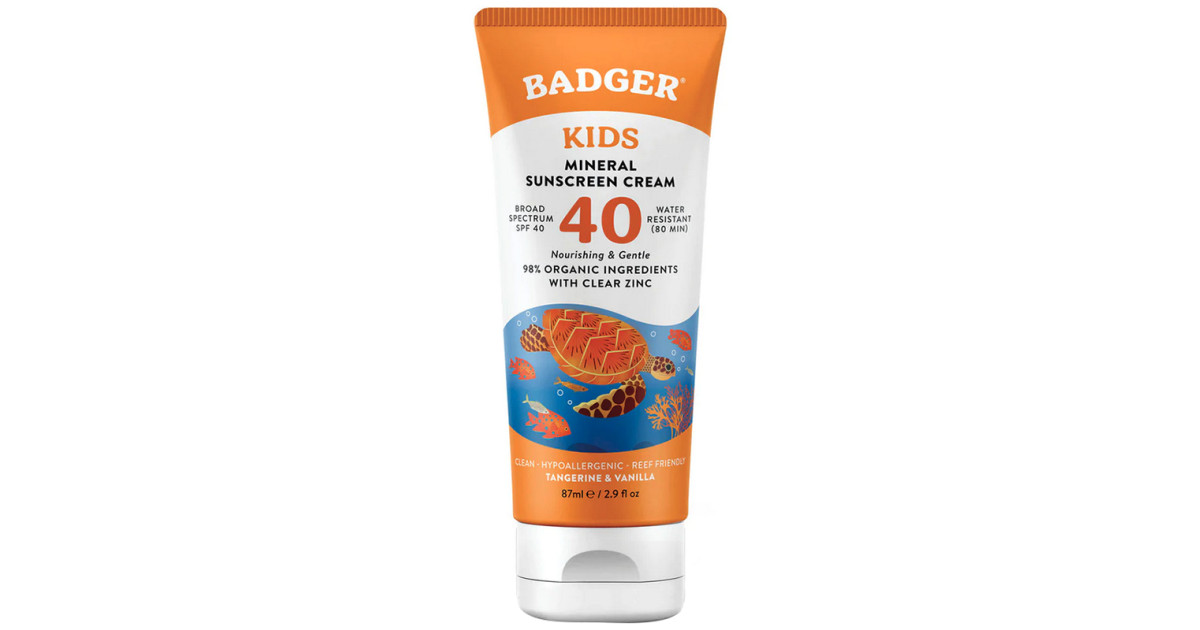 Buy Badger Clear Zinc Kids Sunscreen Cream SPF 40 Online | Faithful to ...