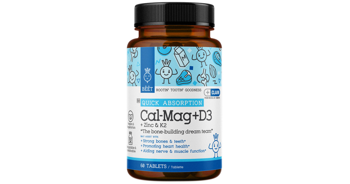 Buy Beet Goodness Cal-Mag+D3 + Zinc & K2 Online | Faithful to Nature