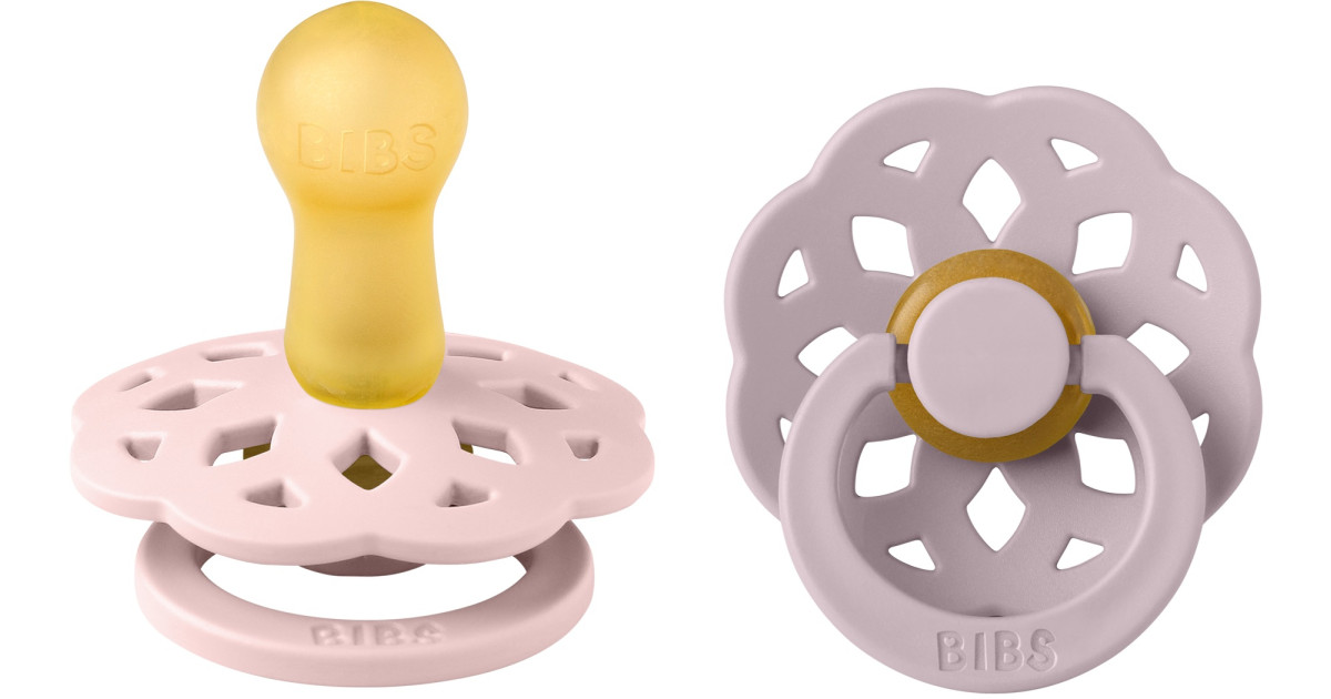 Buy BIBS Pacifier Boheme Latex - Blossom/Dusky Lilac Size 1 Online ...
