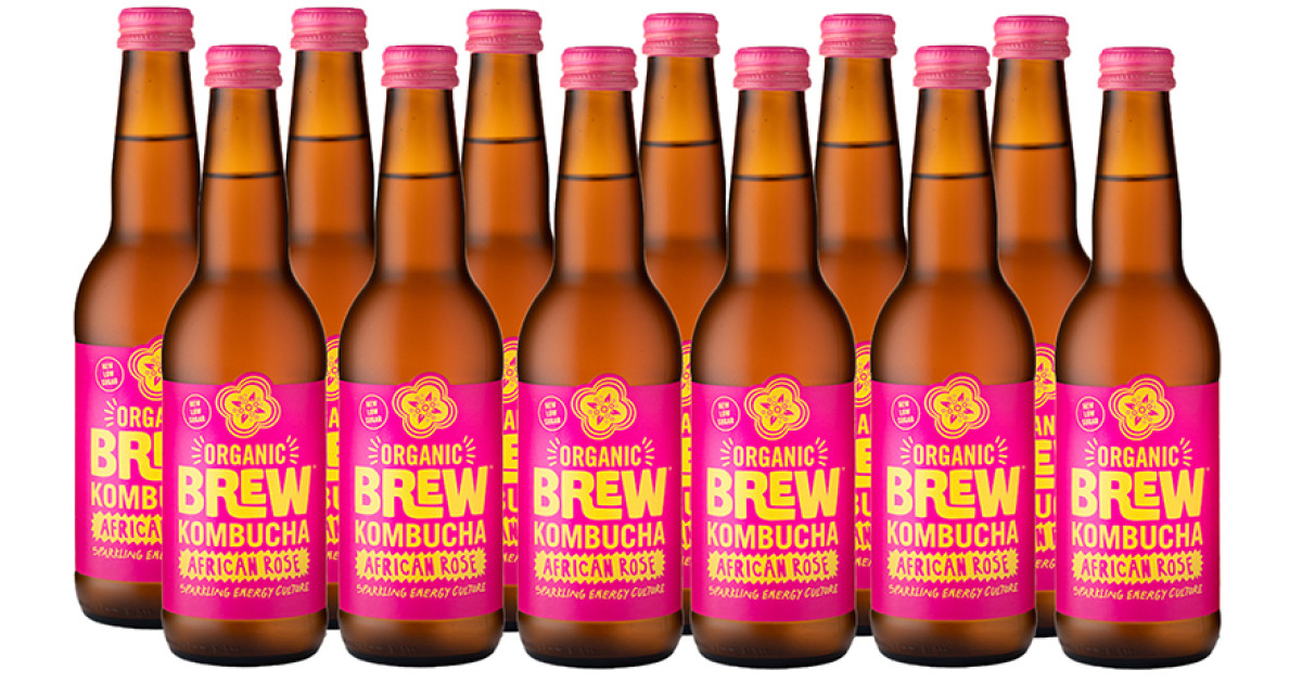 Buy Brew Kombucha African Rose x 12 Online | Faithful to Nature