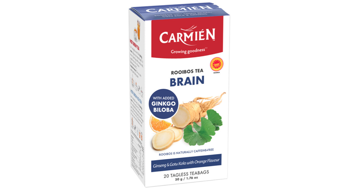 Buy Carmien Brain Tea - with Ginkgo Biloba Online | Faithful to Nature