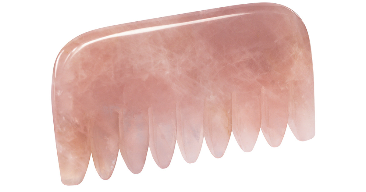Buy Celluvac Rose Quartz Crystal Comb Online | Faithful to Nature