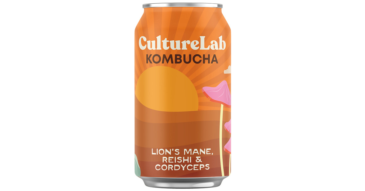 Buy CultureLab Lion's Mane, Reishi & Cordyceps Kombucha Online ...