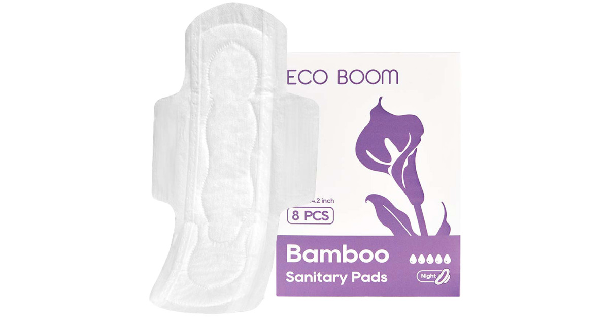 Buy Eco Boom Extra Long Night sanitary pads Online | Faithful to Nature