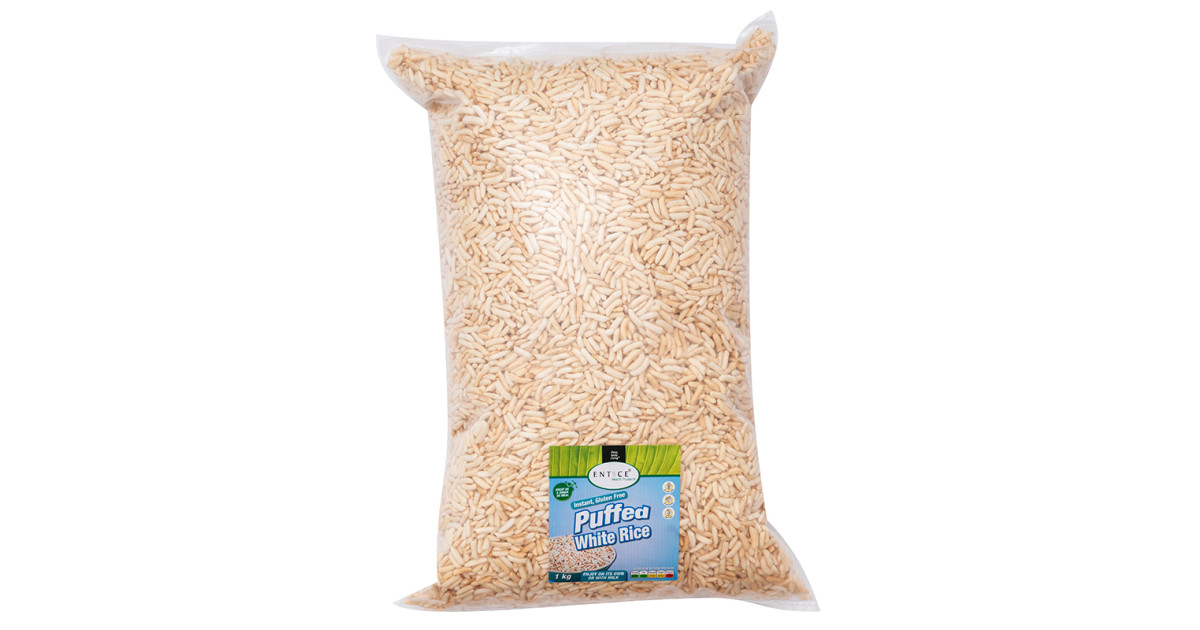 Buy Entice Puffed White Rice 1kg Online | Faithful to Nature