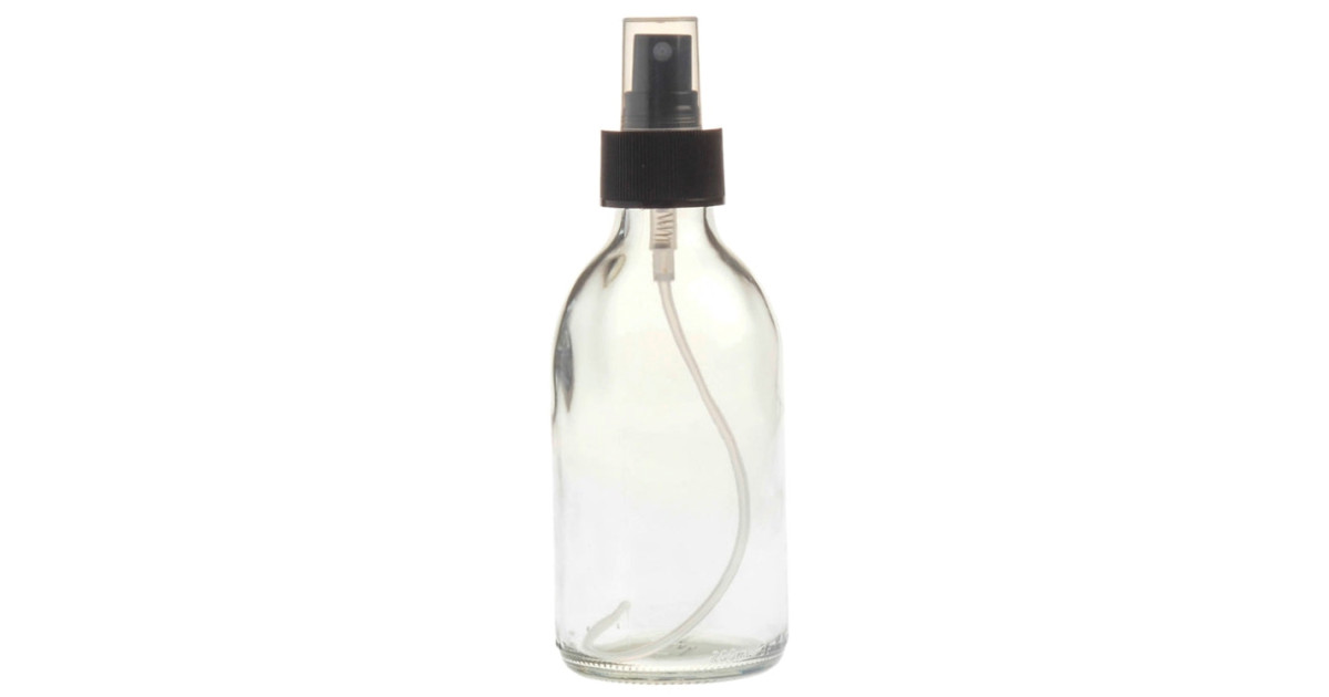 Buy Essentially Natural 200ml Clear Glass Generic Bottle with Atomiser Spray - Black Online ...