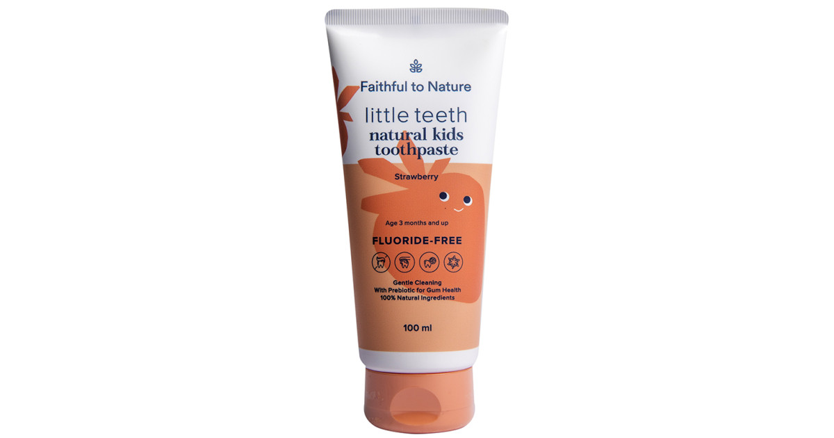 Buy FtN Little Teeth Strawberry Kids Toothpaste Online | Faithful to Nature