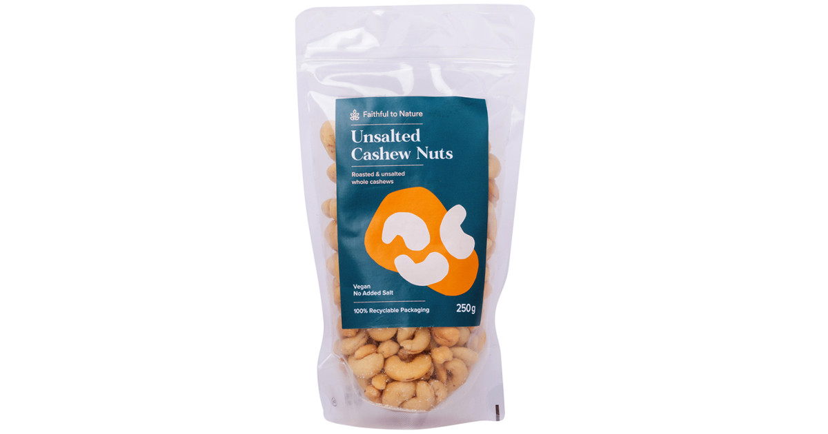Buy FtN Unsalted Cashew Nuts Online | Faithful to Nature