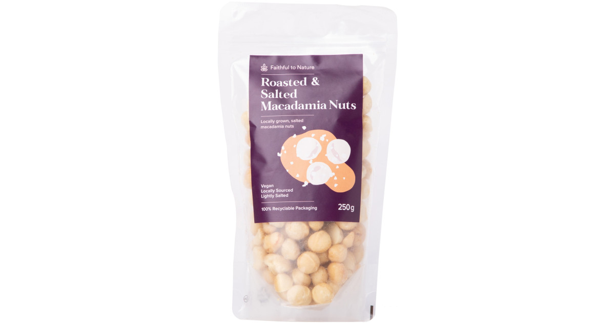 Buy FtN Roasted & Salted Macadamia Nuts Online | Faithful to Nature
