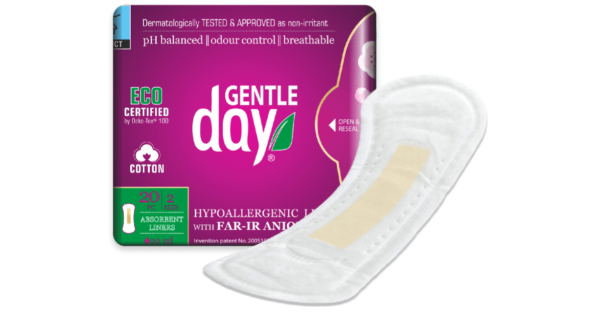 Buy Gentle Day Absorbent Liners - Organic & Hypoallergenic Online ...
