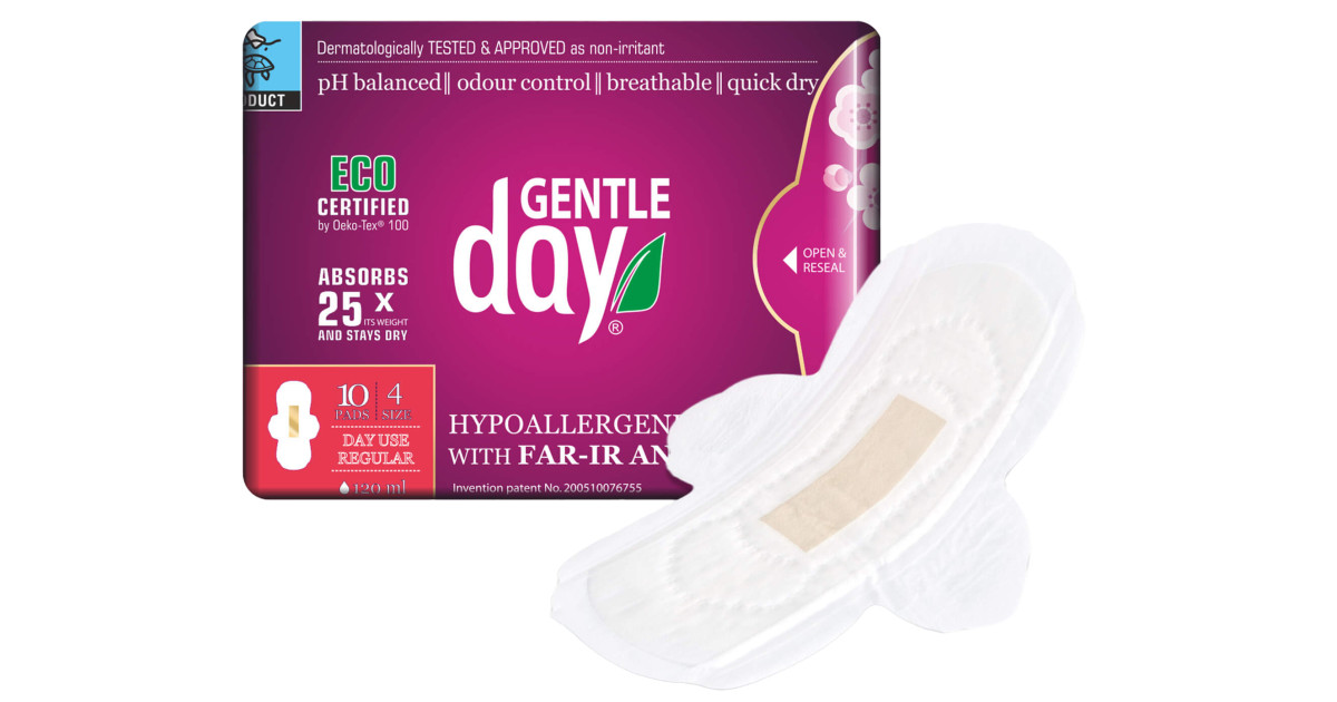 Buy Gentle Day Regular Pads - Organic & Hypoallergenic Online ...