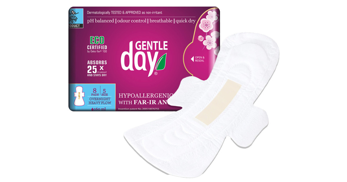 Buy Gentle Day Overnight Pads - Organic & Hypoallergenic Online ...