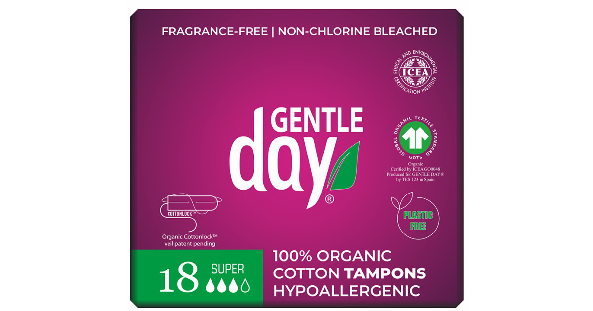 Buy Gentle Day Tampons Super - Organic & Hypoallergenic Online ...