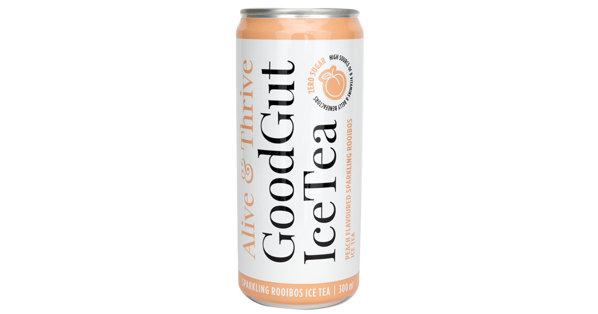 Buy Good Gut Ice Tea Peach Sugar Free Can Online | Faithful to Nature