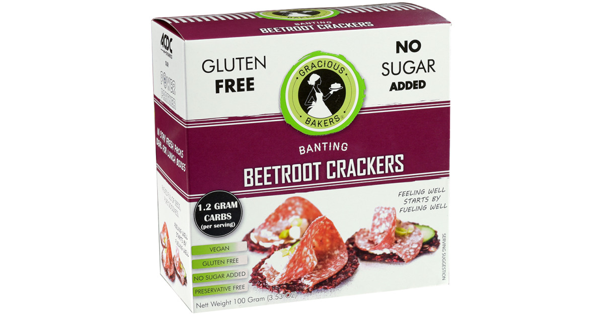 Buy Gracious Bakers Beetroot Crackers Online | Faithful to Nature