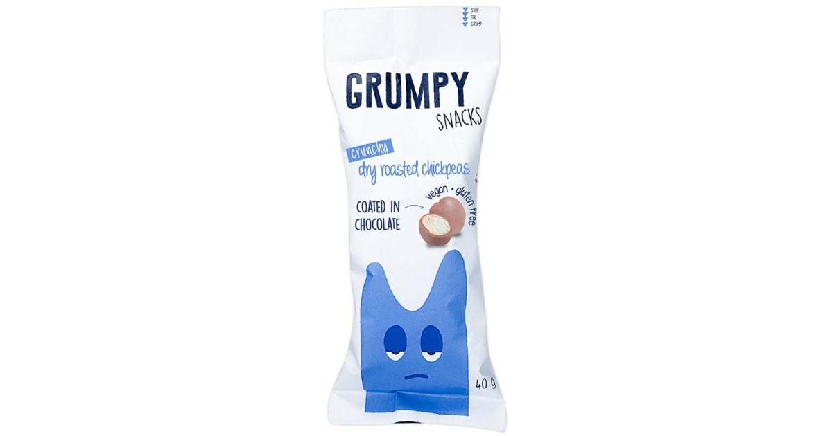 Buy Grumpy Snacks Dry Roasted Chickpeas - Chocolate Online | Faithful ...