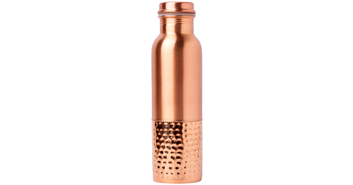 Buy Just Copper Two Tone Copper Water Bottle Online | Faithful to Nature