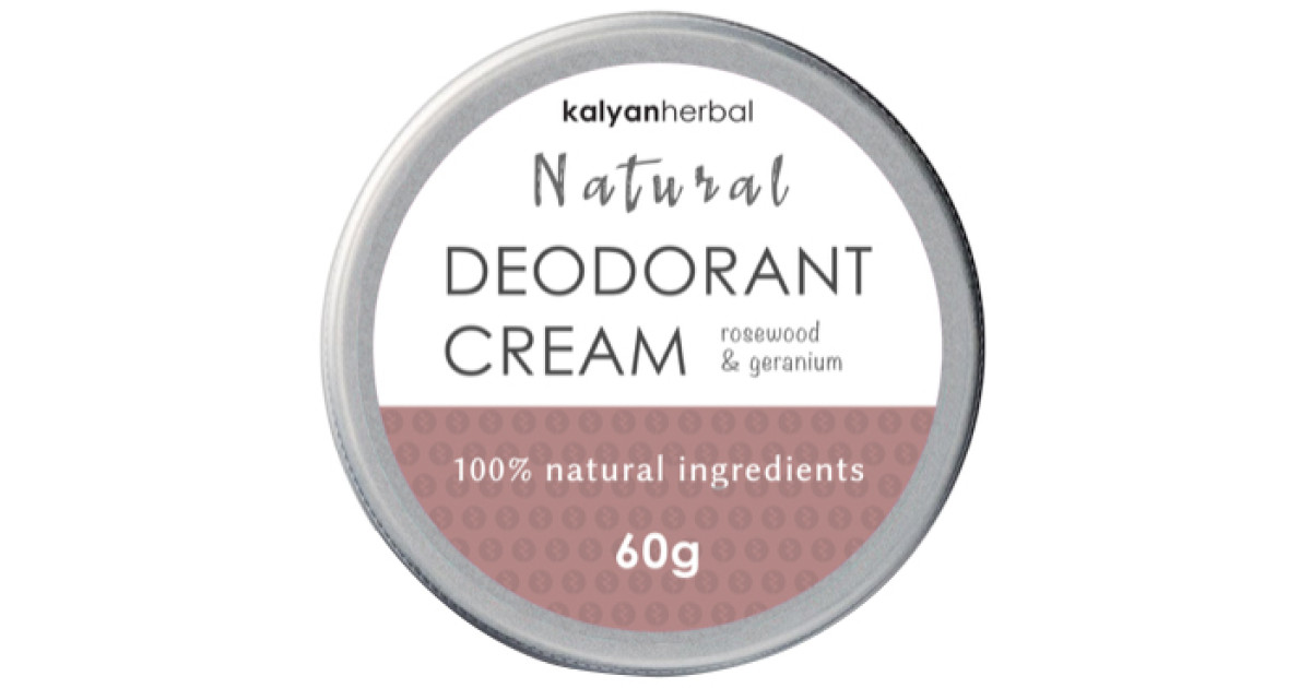 Buy Kalyan Herbal Natural Deodorant Cream - Rosewood & Geranium Online ...