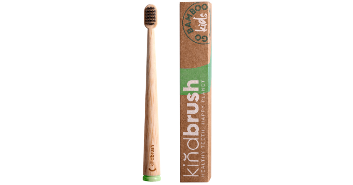 Buy Kindbrush Kiddies Bamboo Toothbrush - Mint Online | Faithful to Nature