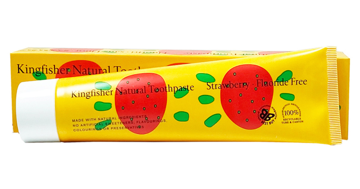 Buy Kingfisher - Strawberry Fluoride Free Toothpaste Online | Faithful ...