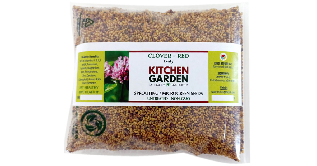 Buy Kitchen Garden Red Clover Sprouting Seeds 100g Online | Faithful to ...
