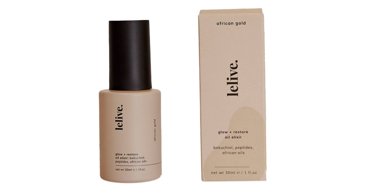 Buy Lelive. African Gold Peptide, Bakuchiol + African Oil Elixir Online ...