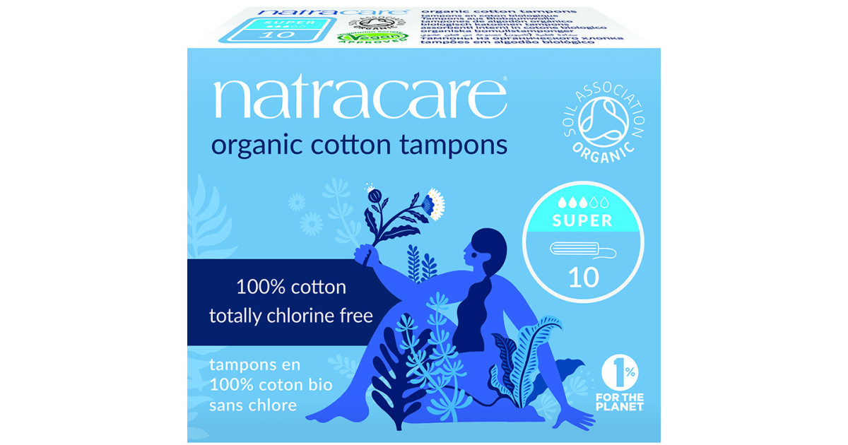 Buy Natracare Organic Cotton Super Tampons (10) Online | Faithful to Nature
