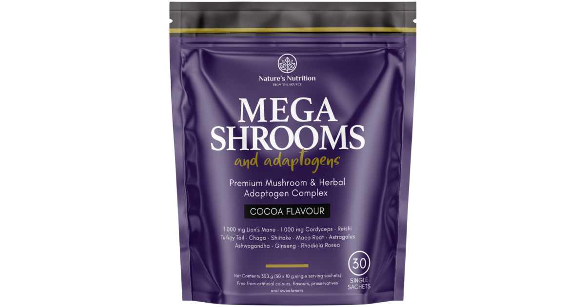 Buy Nature's Nutrition Mega Shrooms & Adaptogens Pouch - 30 Sachets ...