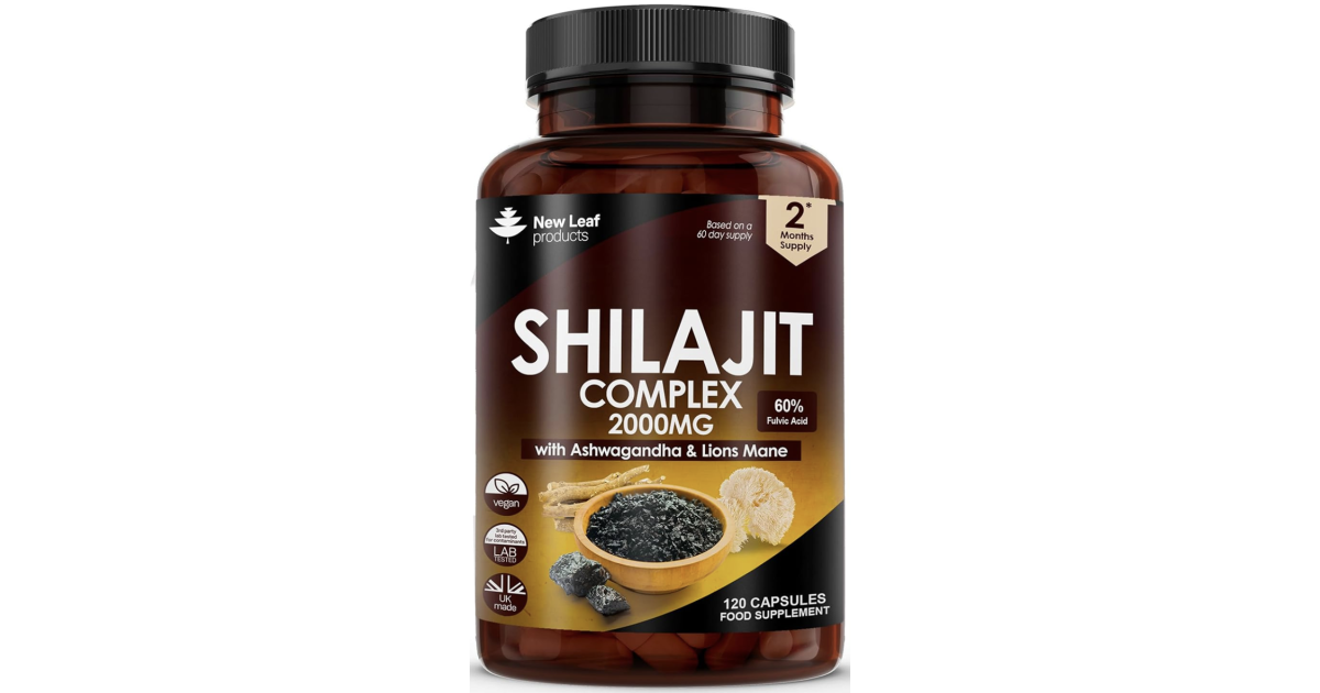 Buy New Leaf Shilajit Complex (with Ashwagandha & Lions Mane) Online ...