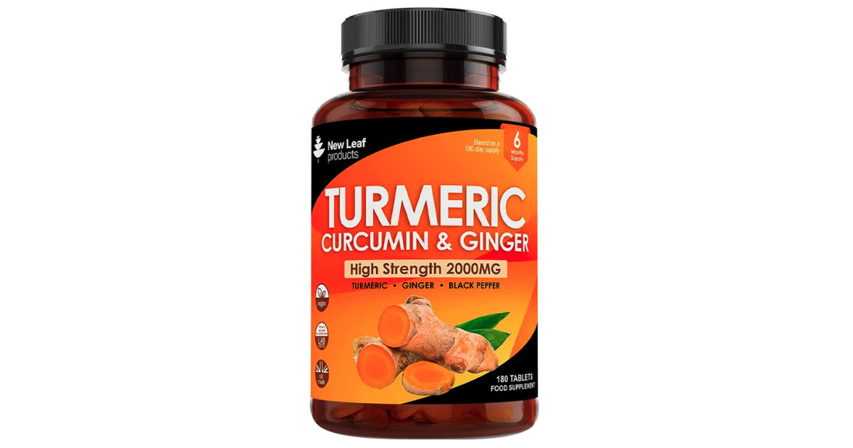 Buy New Leaf Turmeric Curcumin & Ginger 6 Month Supply Online ...