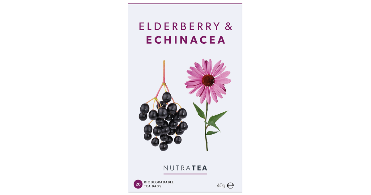 Buy Nutratea Elderberry & Echinacea Tea Online | Faithful to Nature