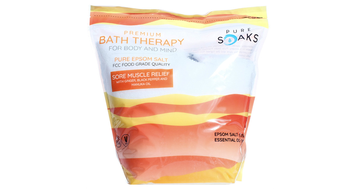 Buy Pure Soaks Bath Therapy Salts - Sore Muscle Relief 3.75kg Online ...