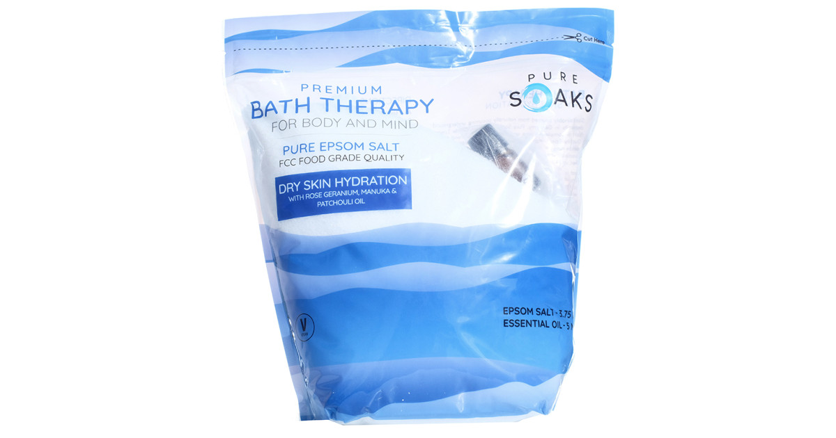 Buy Pure Soaks Bath Therapy Salts - Dry Skin Hydration 3.75kg Online ...