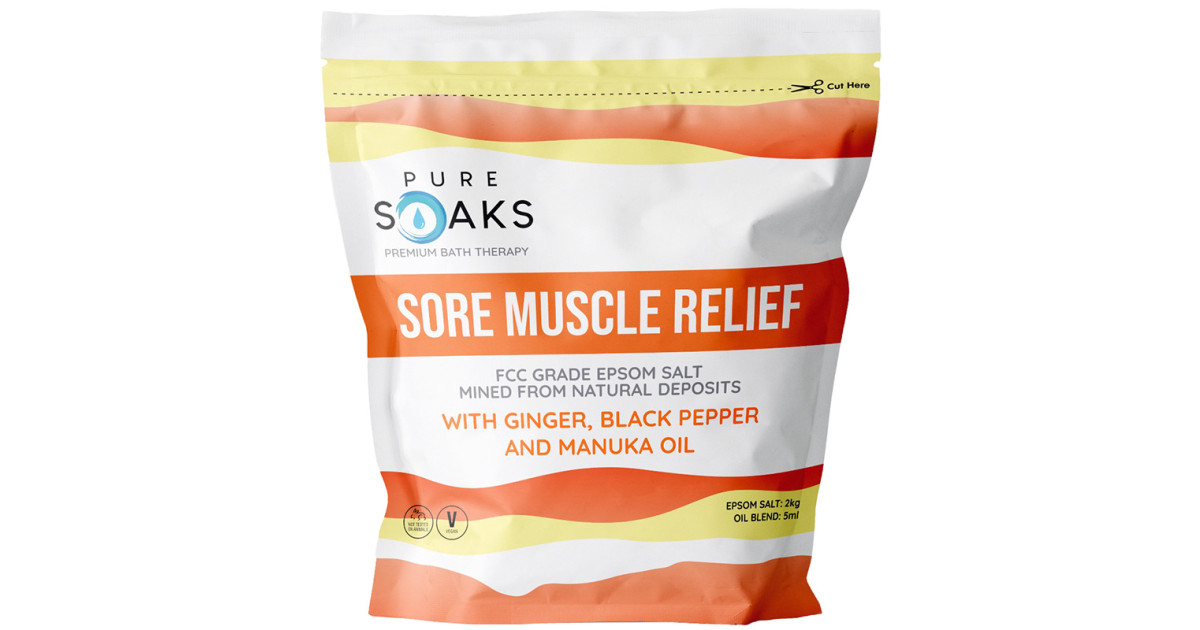 Buy Pure Soaks Bath Therapy Salts - Sore Muscle Relief 2kg Online ...
