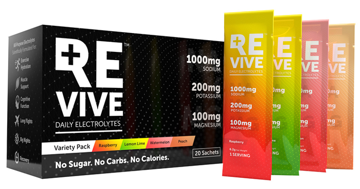 Buy REVIVE Daily Electrolytes - Variety Mix 1 - 20 Sachets Online ...