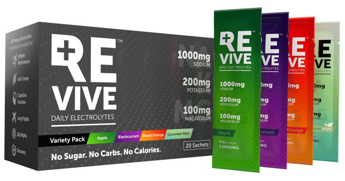 Buy REVIVE Daily Electrolytes - Variety Mix Apple | Blackcurrant ...