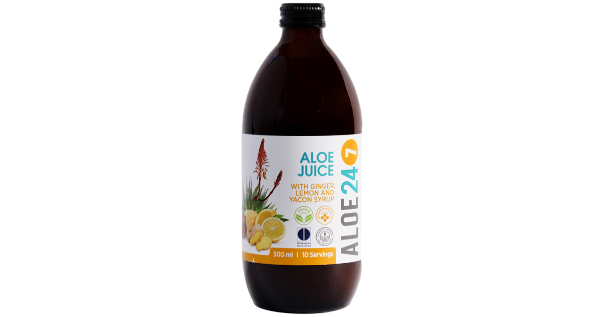 Buy Aloe 24/7 Juice Ginger, Lemon & Yacon Syrup Online | Faithful to Nature