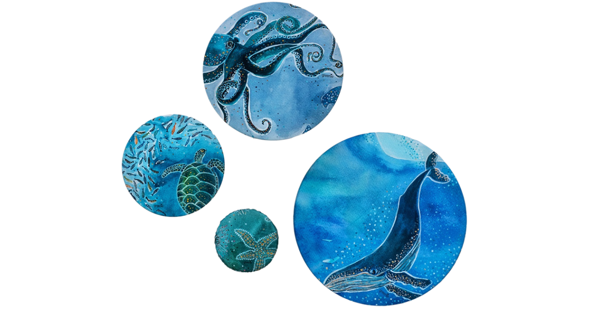 Buy Greenie Food Cover Artist Range - Puddings & Pickles (Ocean) Online ...