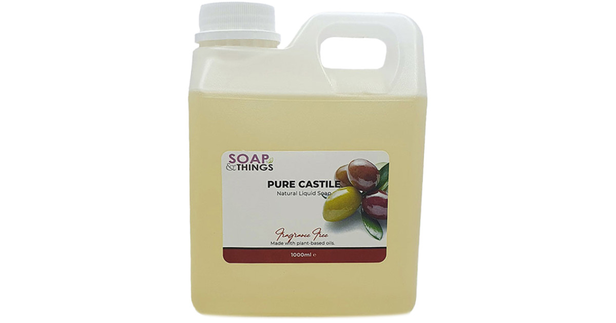 Buy Soap n Things Pure Liquid Castile Soap Fragrance Free - 1L Bulk ...
