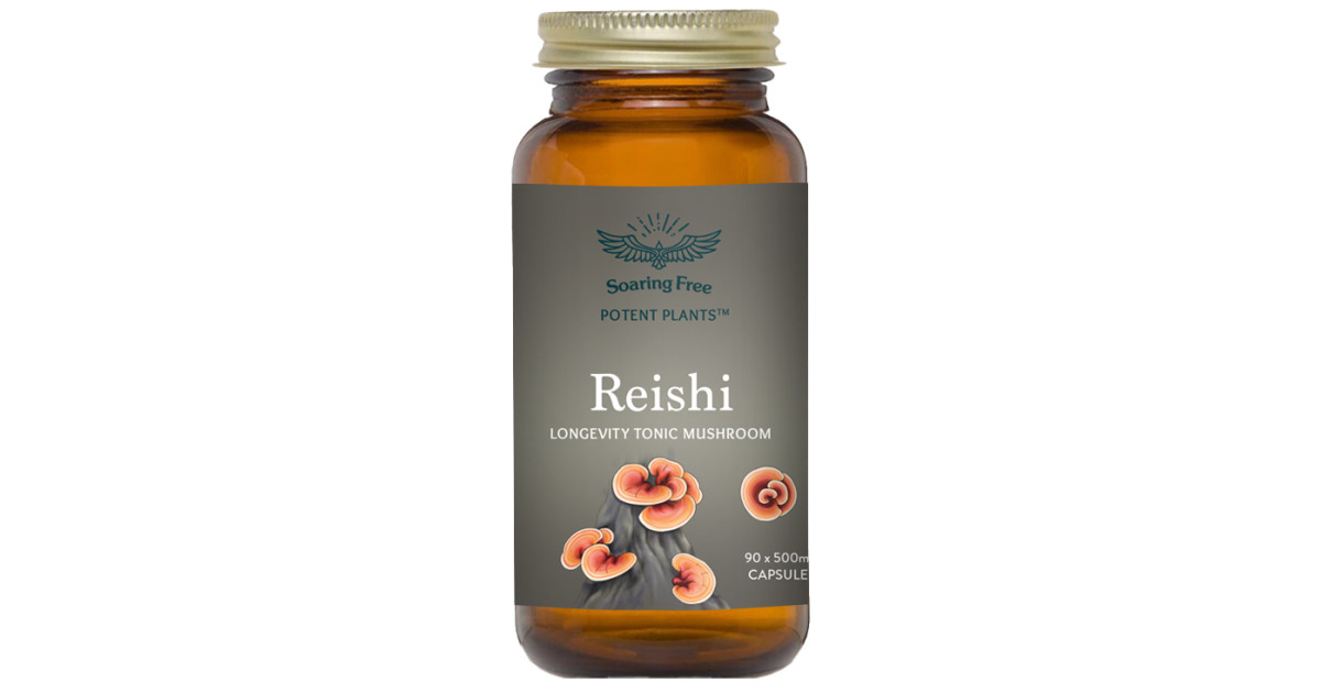 Buy Soaring Free Reishi Mushroom Capsules Online | Faithful to Nature